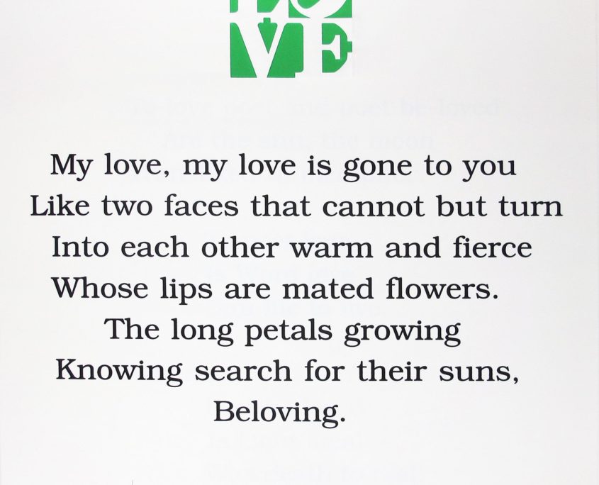Robert Indiana | The Book of Love Poem | Hamilton-Selway